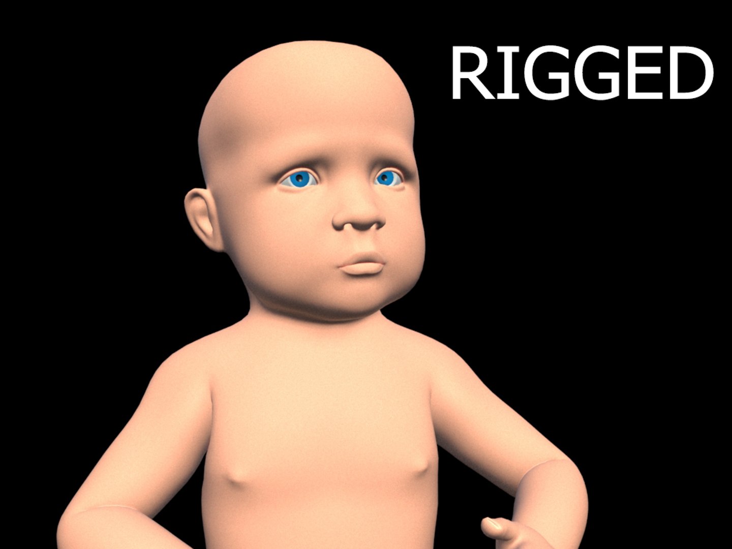 3d Child Kid Human