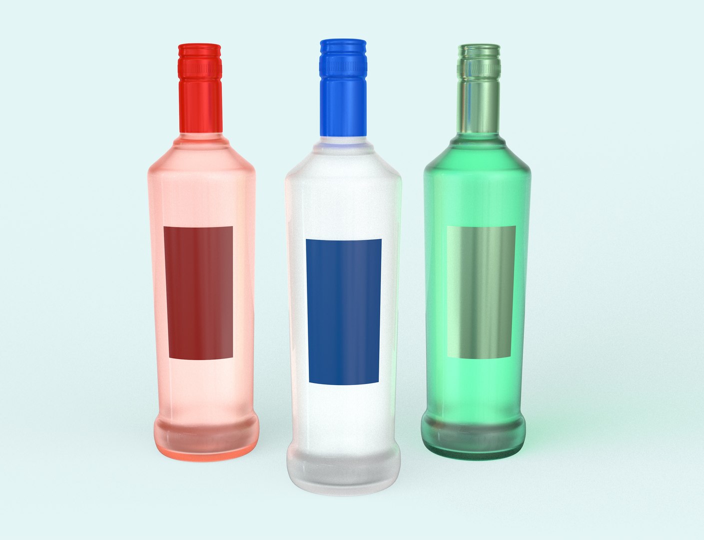 3D Alcohol Bottles - TurboSquid 2192631