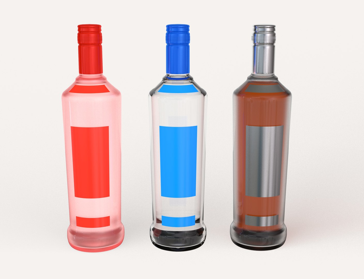 3D Alcohol Bottles - TurboSquid 2192631