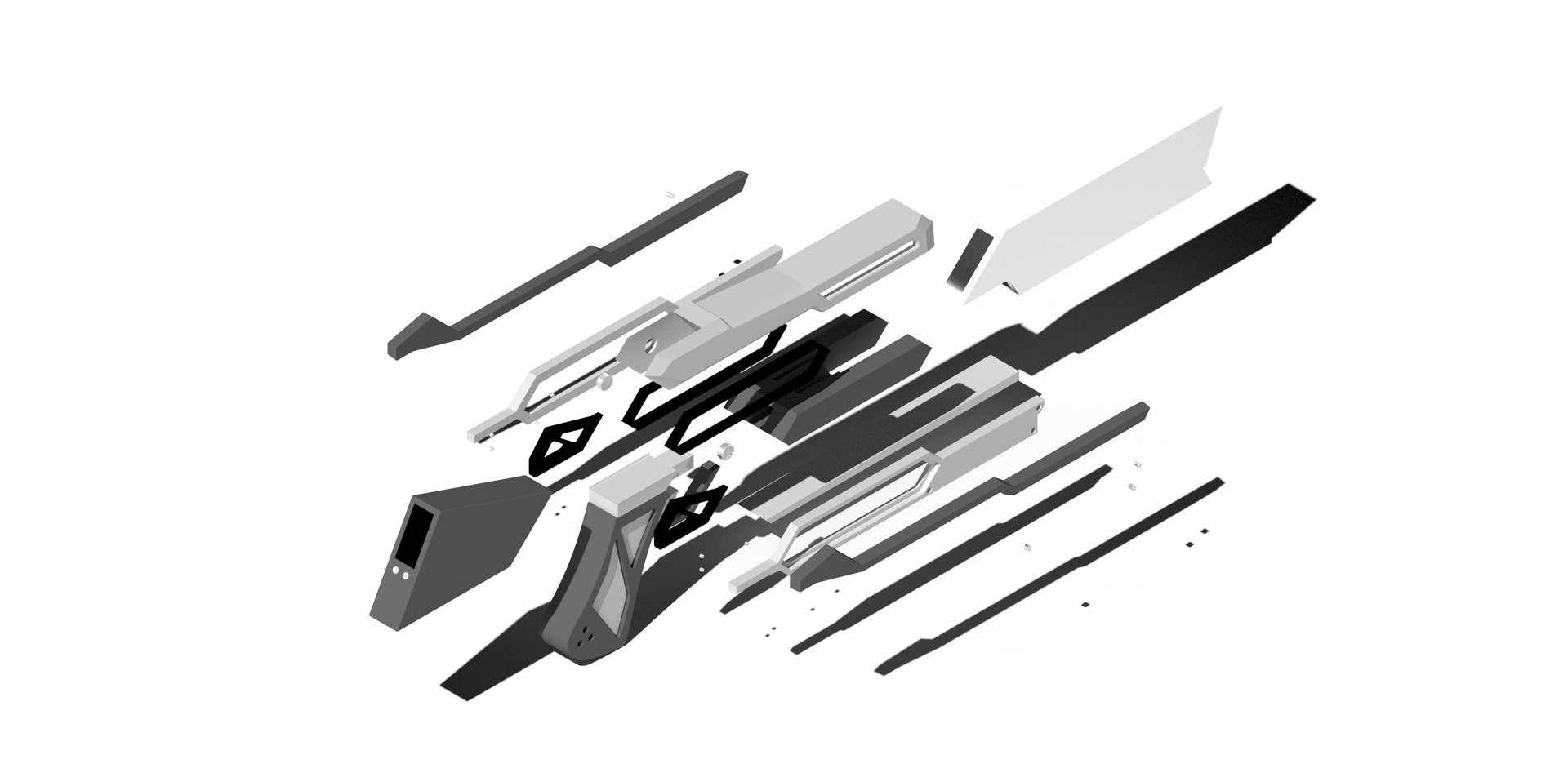 Mechanical Pistol 3D - TurboSquid 2269931