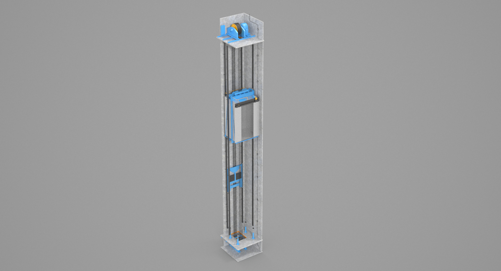 3D Elevator Shaft Cutaway - TurboSquid 1326239