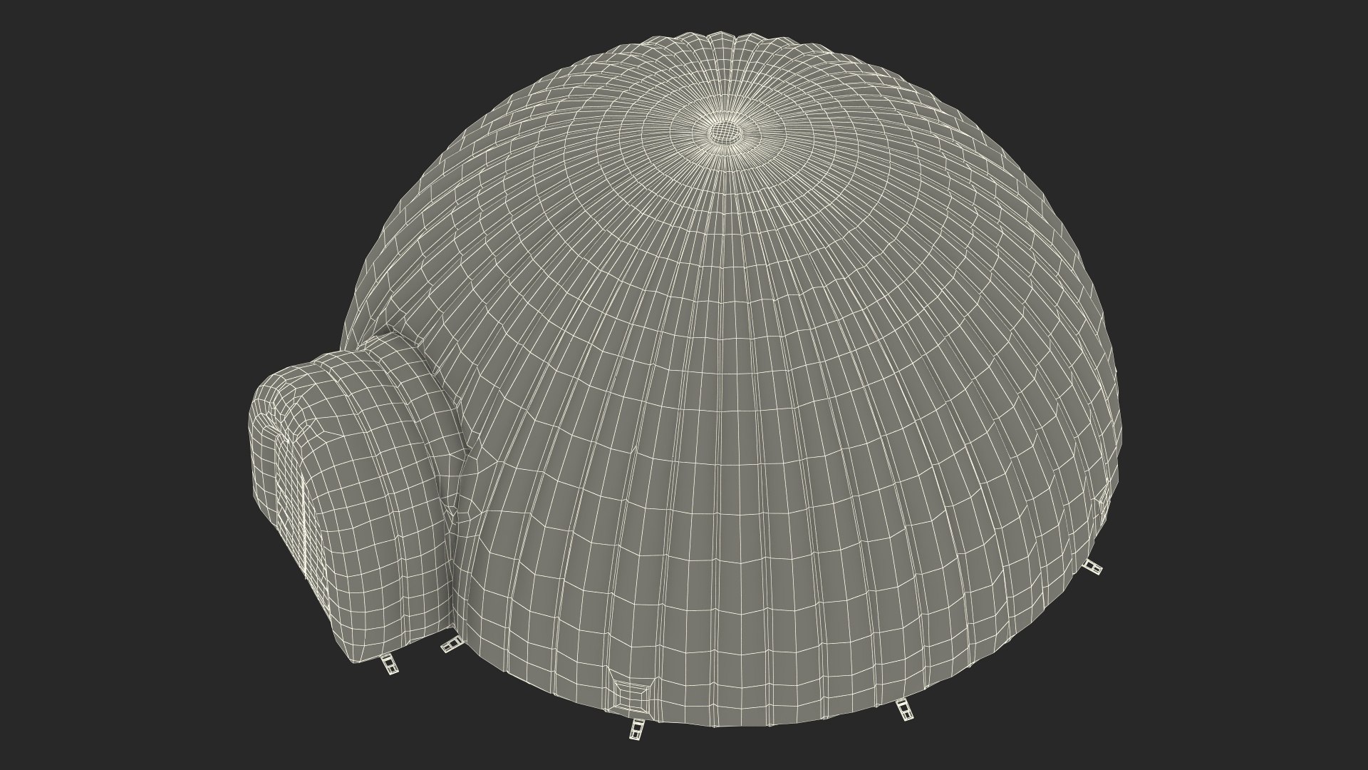 3D Inflatable Dome Tent Grey - TurboSquid 2212752