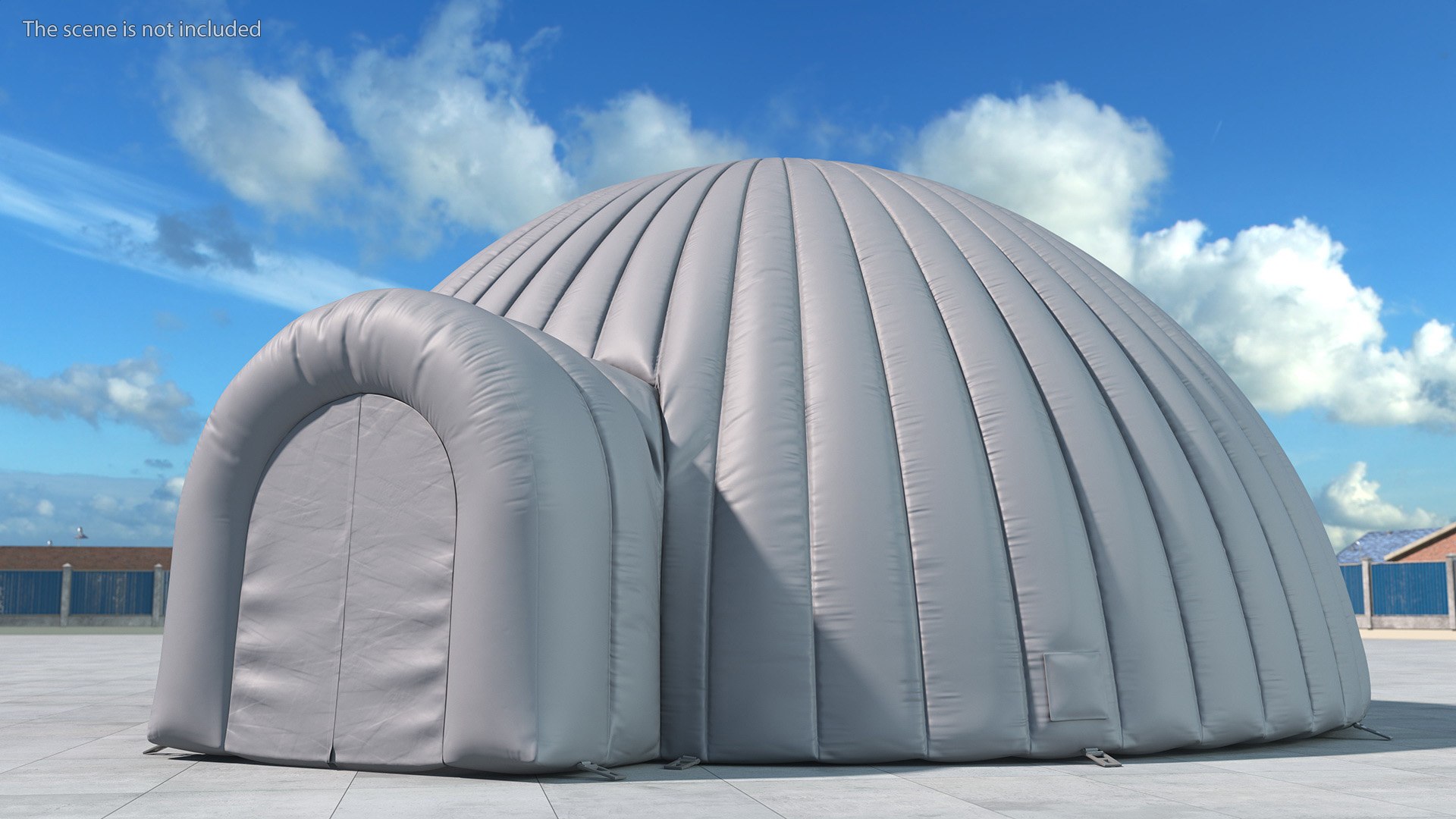 3D Inflatable Dome Tent Grey - TurboSquid 2212752