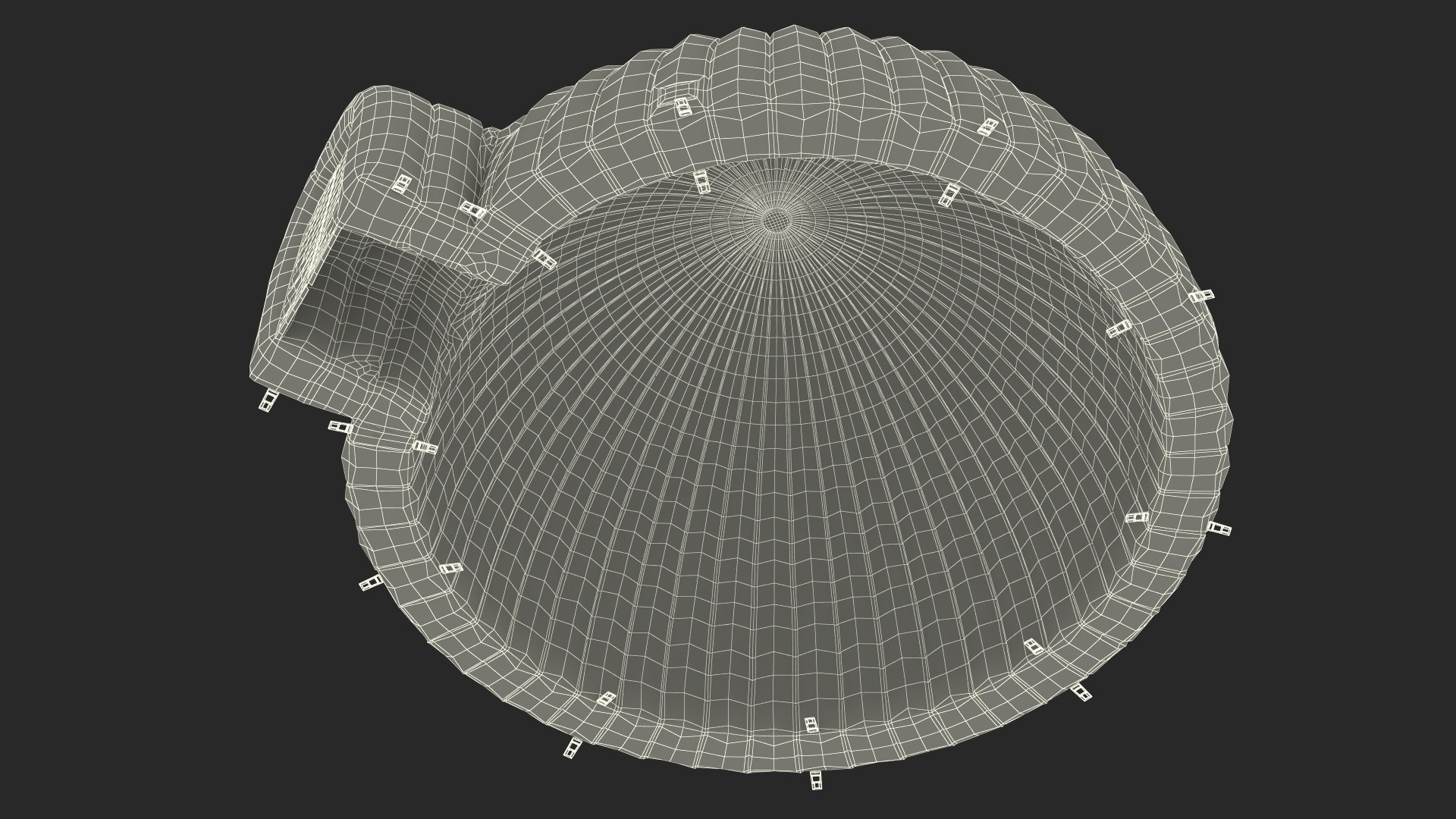 3D Inflatable Dome Tent Grey - TurboSquid 2212752