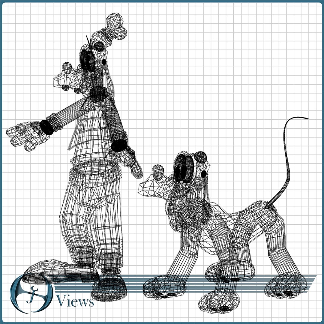 2 Goofy Pluto 3d 3ds