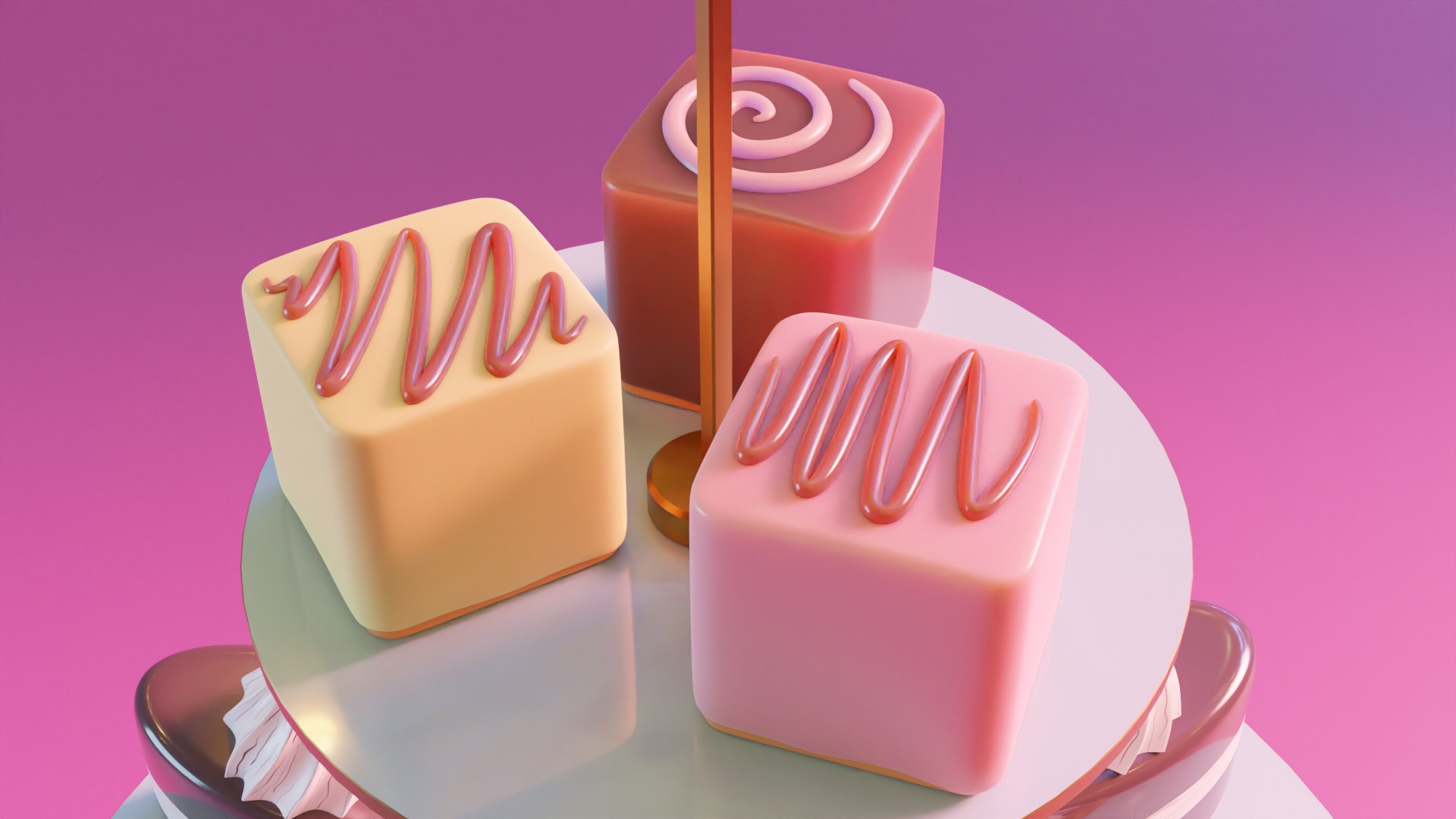 3D High Tea Cake Collection - TurboSquid 1938502