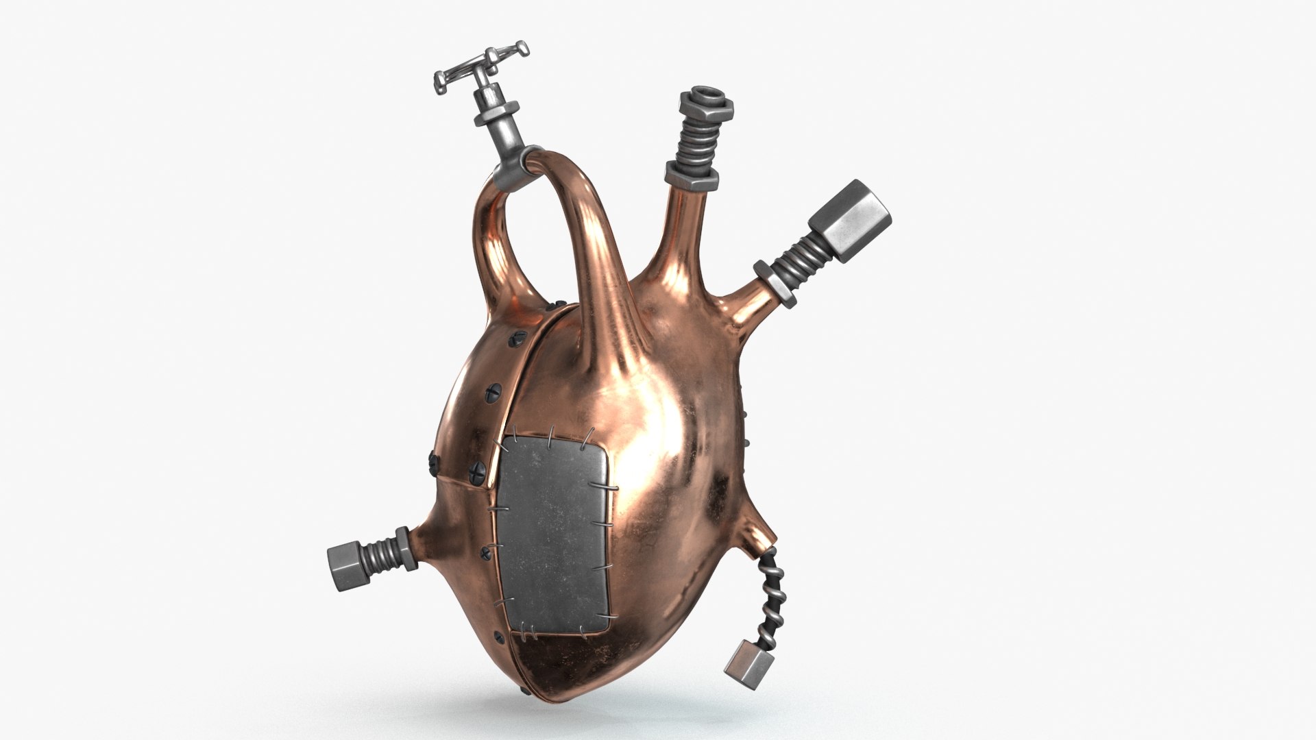 Steampunk Mechanical Heart 3D Model - TurboSquid 2015640