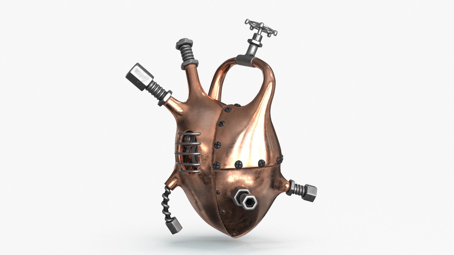 Steampunk Mechanical Heart 3D Model - TurboSquid 2015640