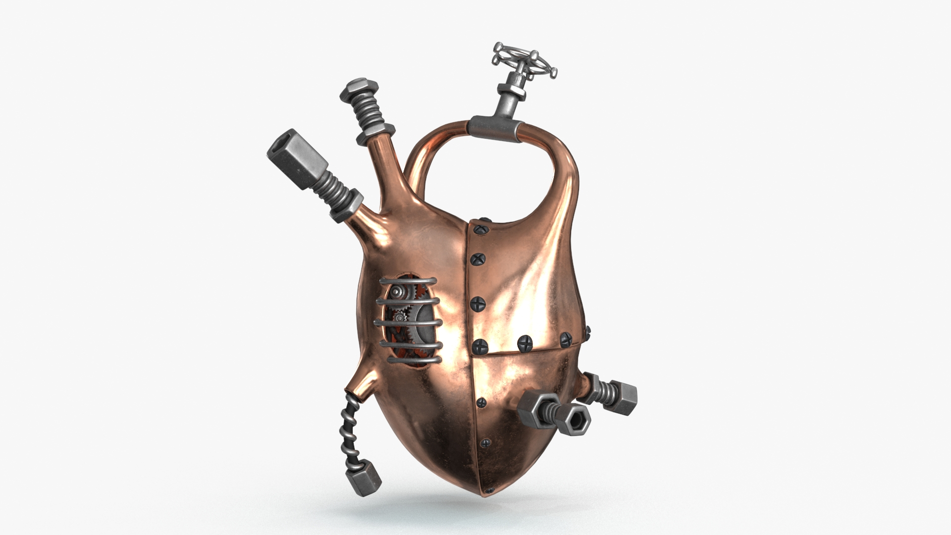 Steampunk Mechanical Heart 3D Model - TurboSquid 2015640