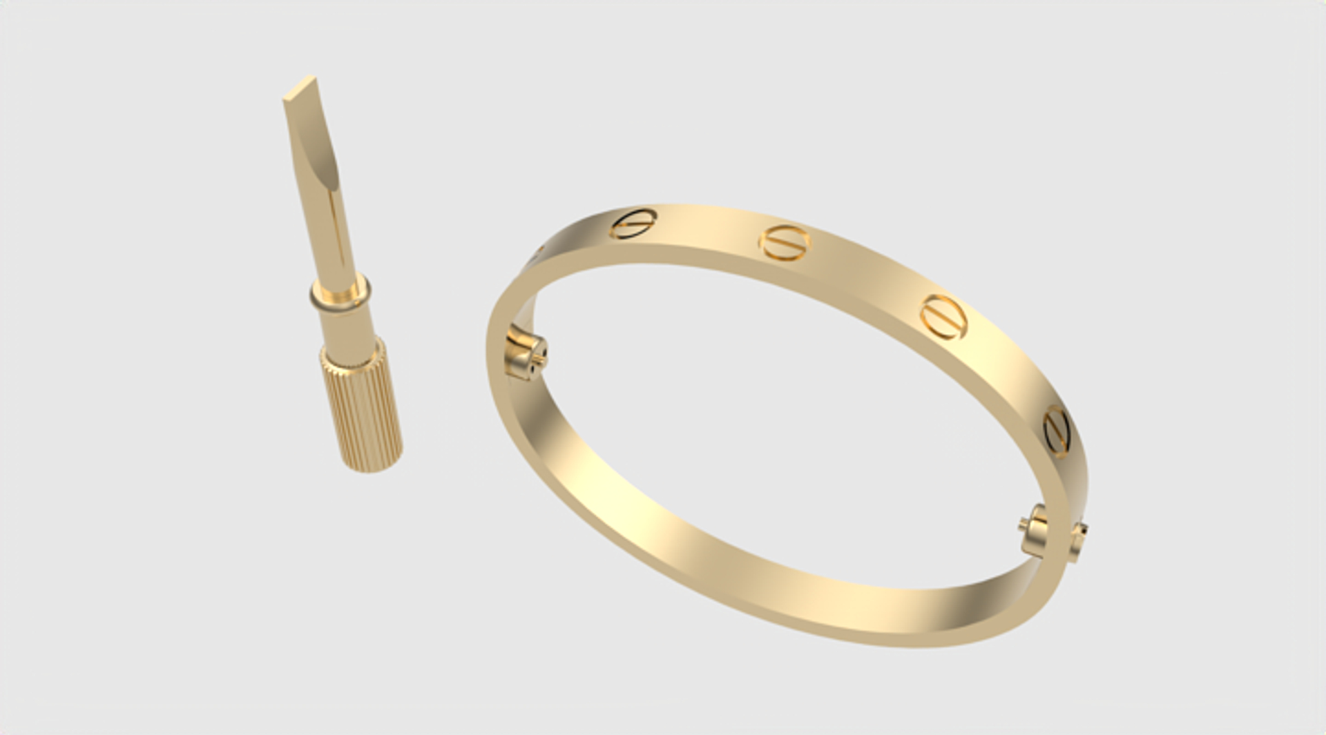 3D Screw-Closure Bracelet With Unique Design JDBCo - TurboSquid 2342884