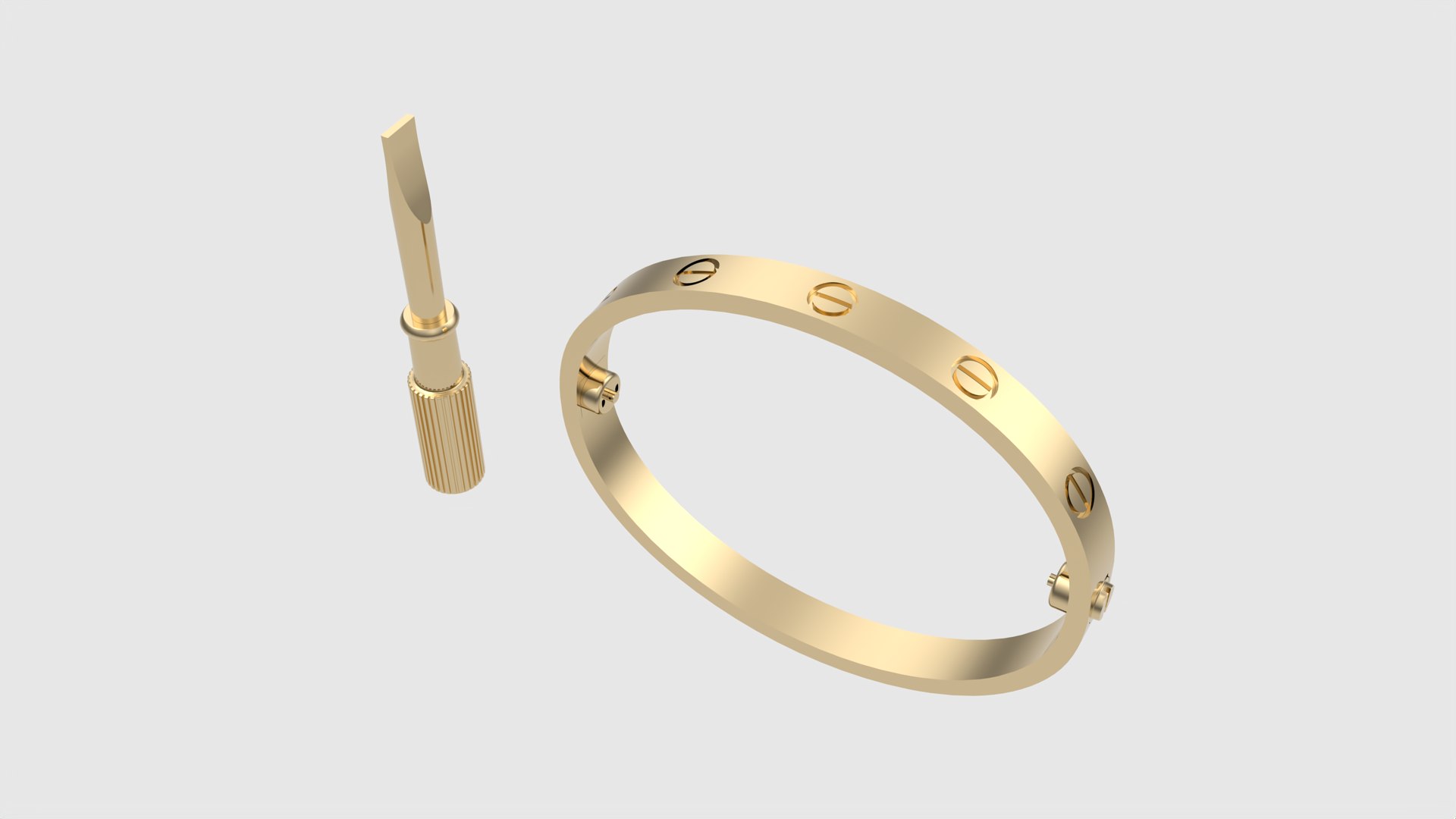 3D Screw-Closure Bracelet With Unique Design JDBCo - TurboSquid 2342884