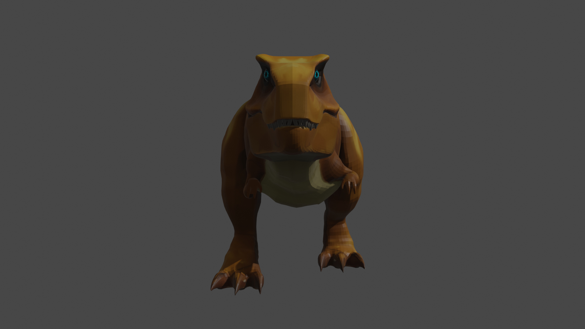 Tyrannosaurus Rex Dinosaur Rig Blender 3D Model - TurboSquid 2341562