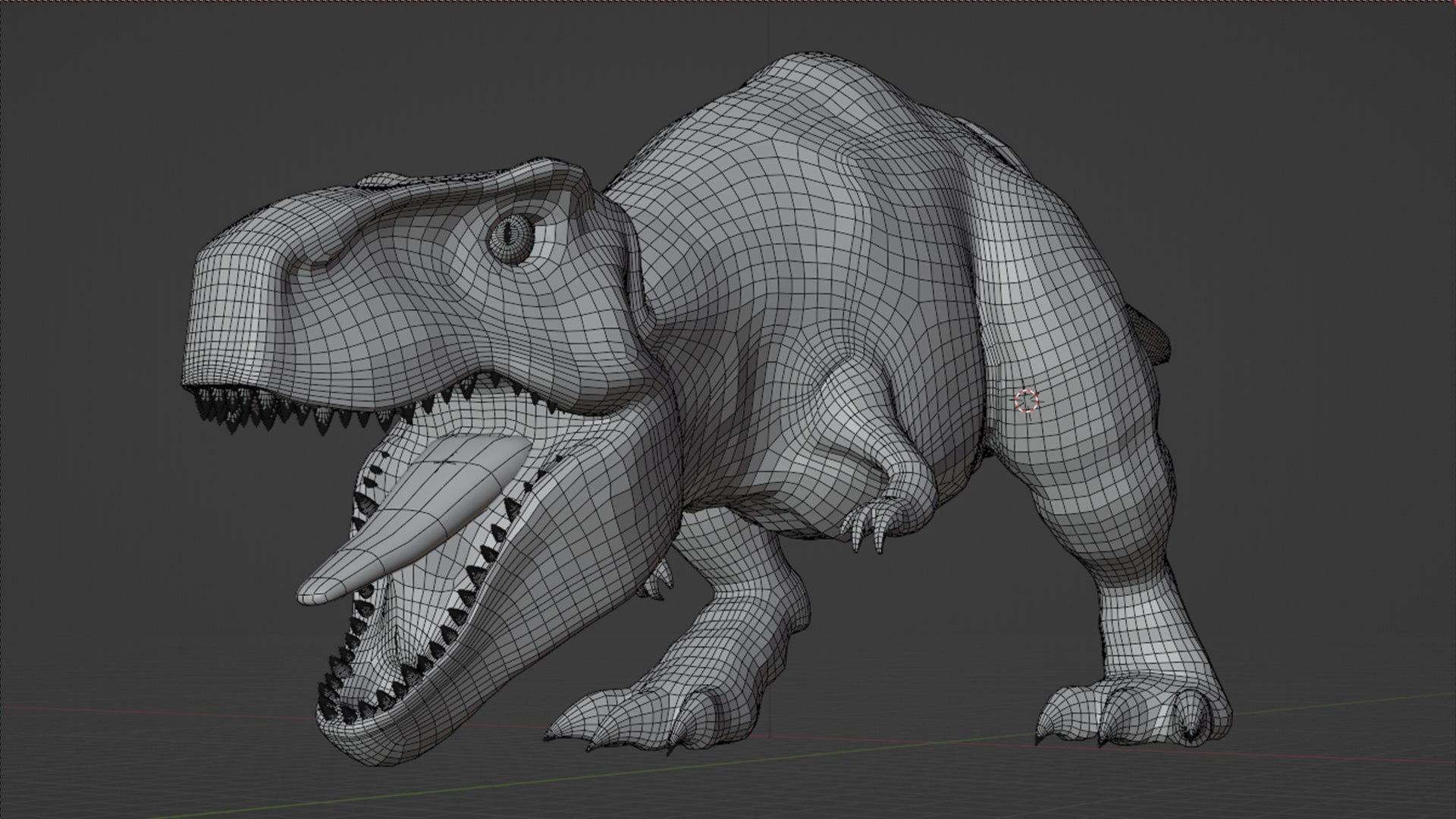 Tyrannosaurus Rex Dinosaur Rig Blender 3D Model - TurboSquid 2341562