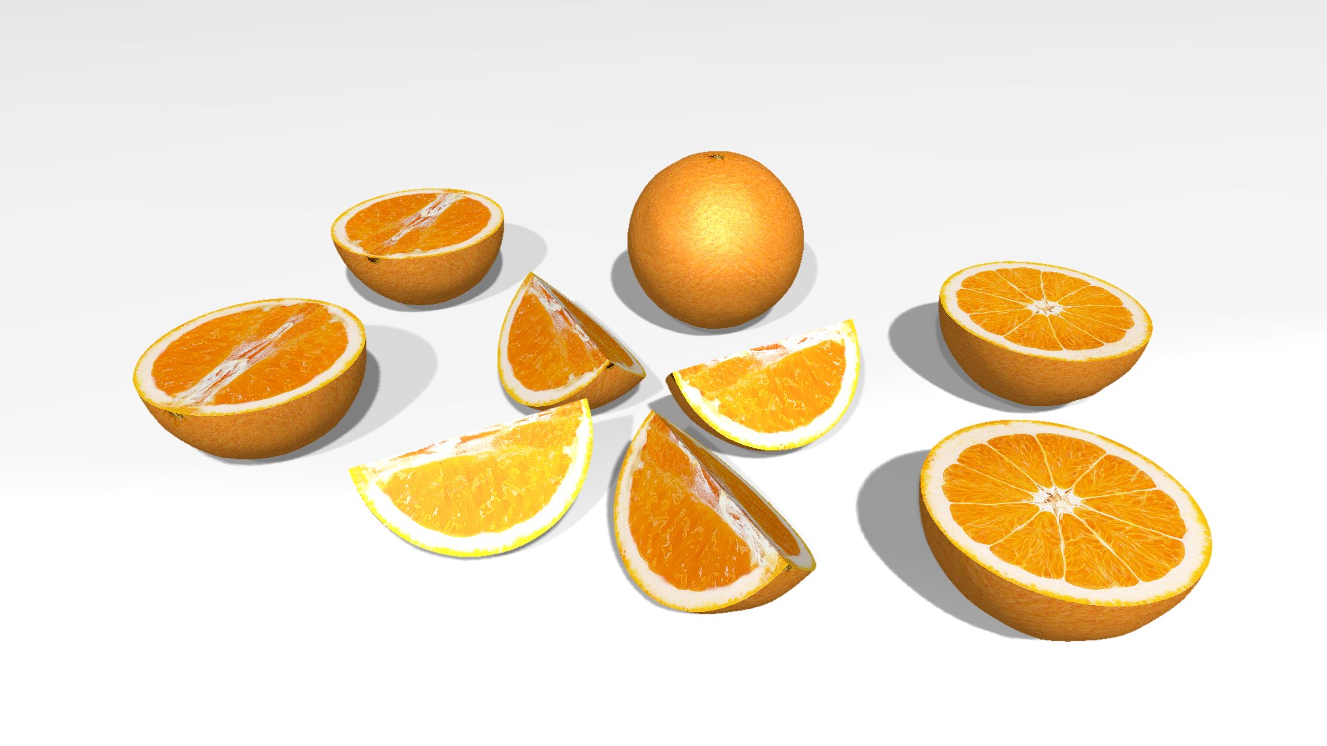 3D Orange set model - TurboSquid 2163256