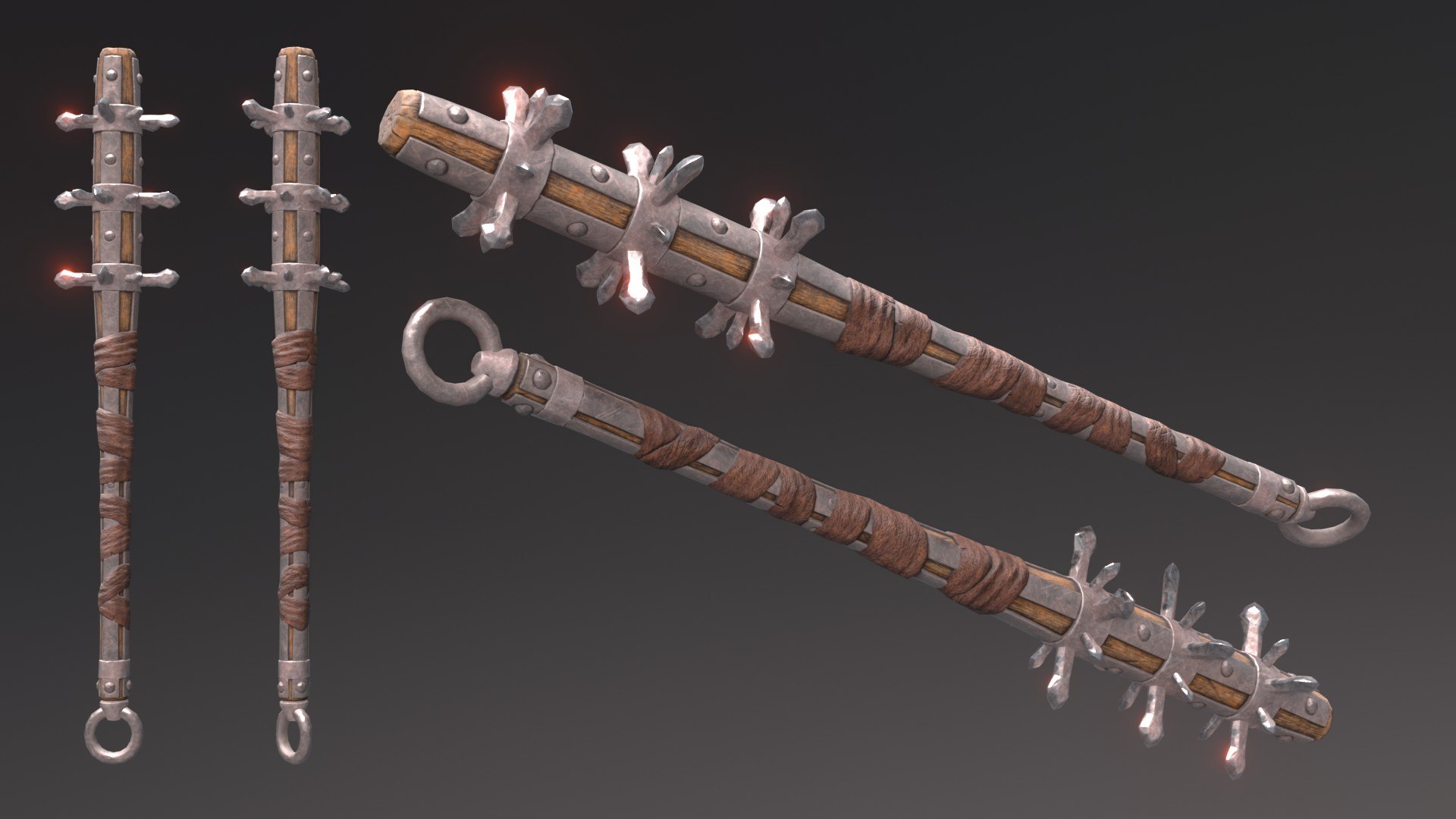 Fantasy orc weapon set 3D model - TurboSquid 1940547