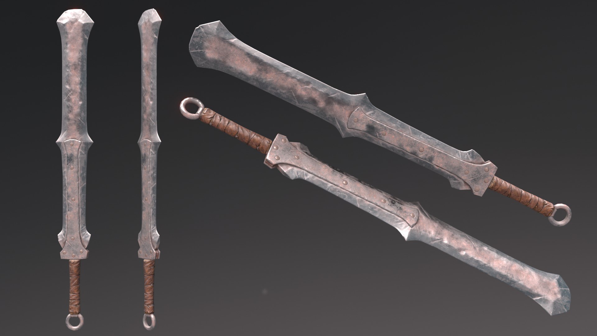 Fantasy orc weapon set 3D model - TurboSquid 1940547