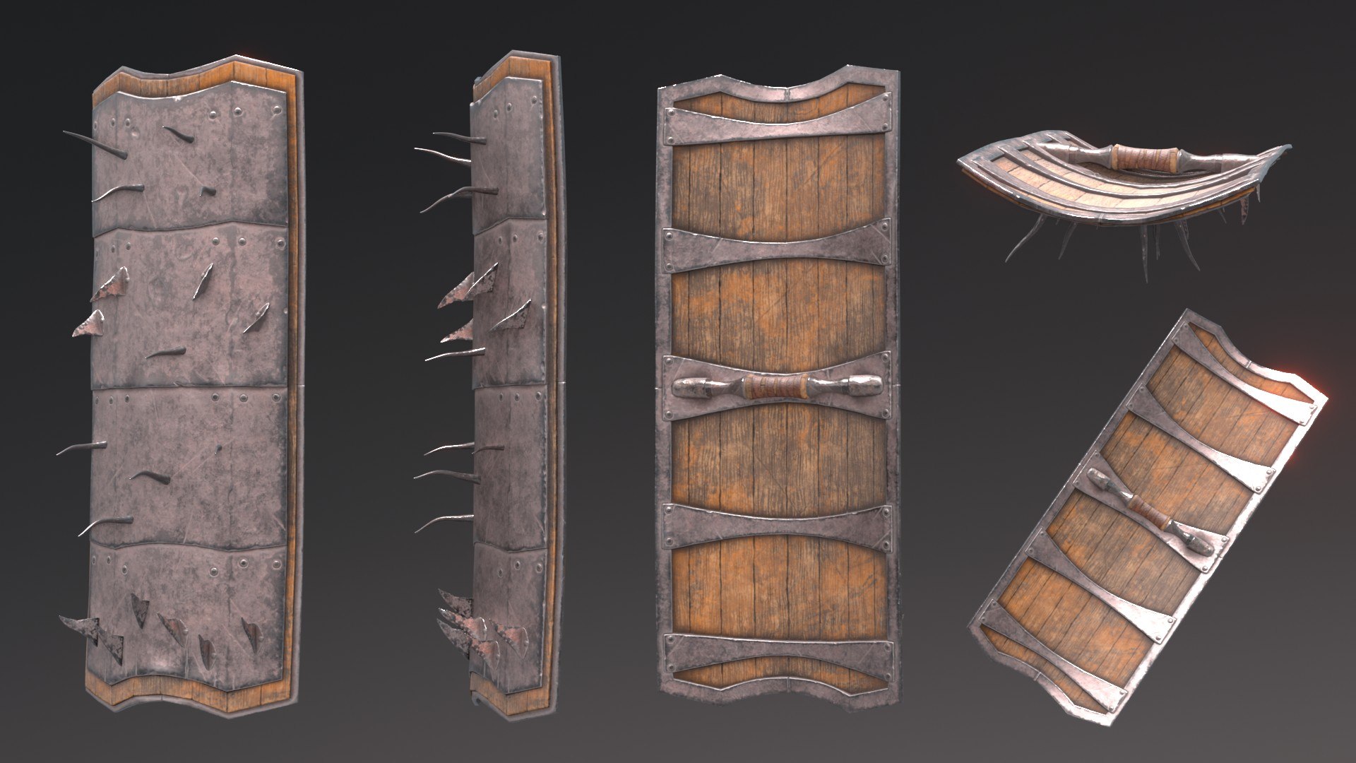 Fantasy orc weapon set 3D model - TurboSquid 1940547