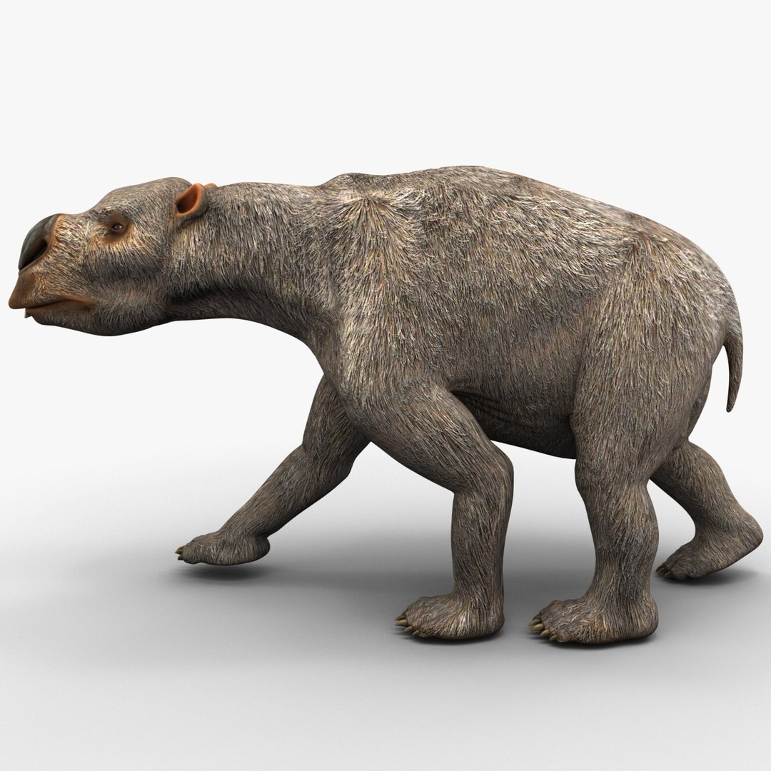 3ds Max Diprotodon Rigged