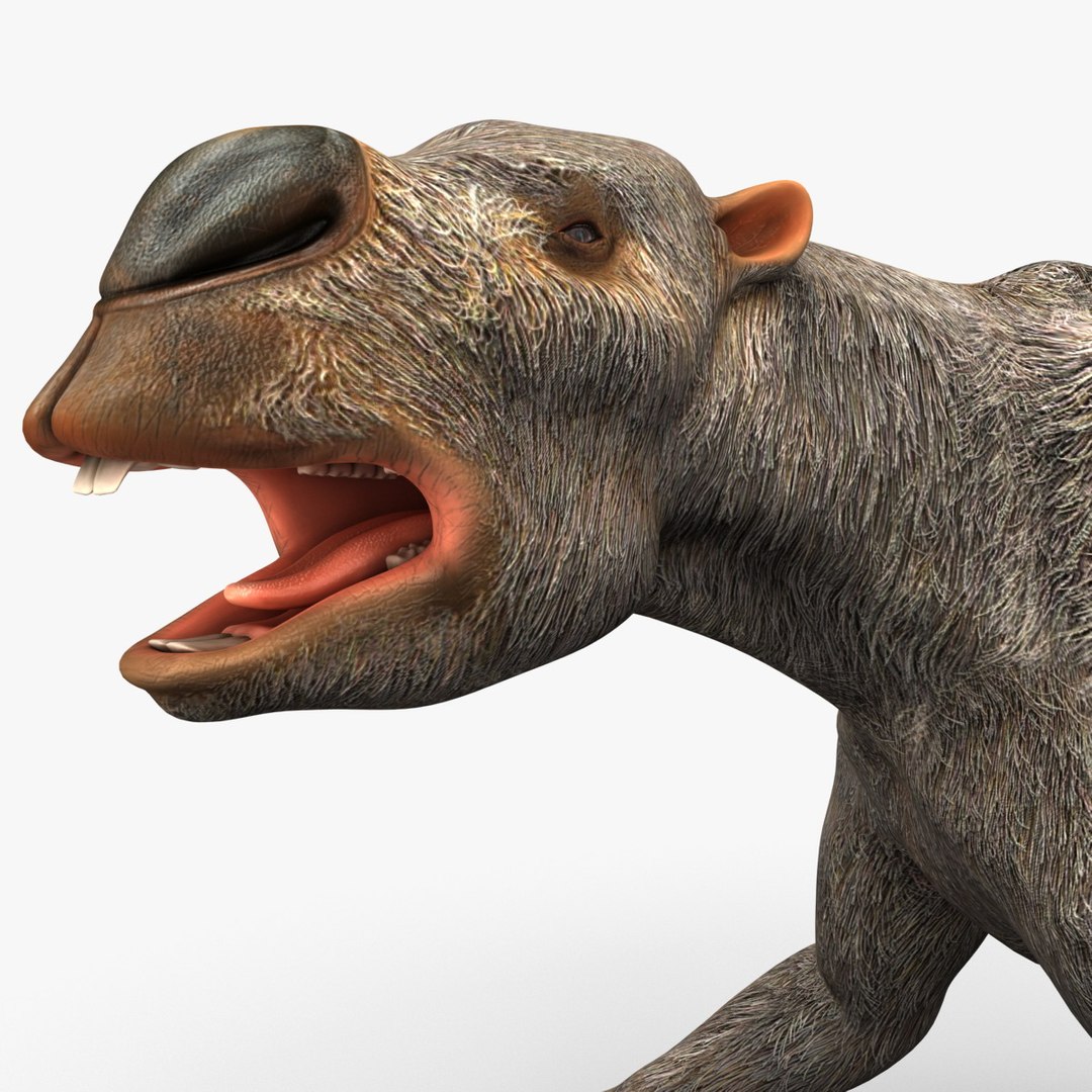 3ds max diprotodon rigged