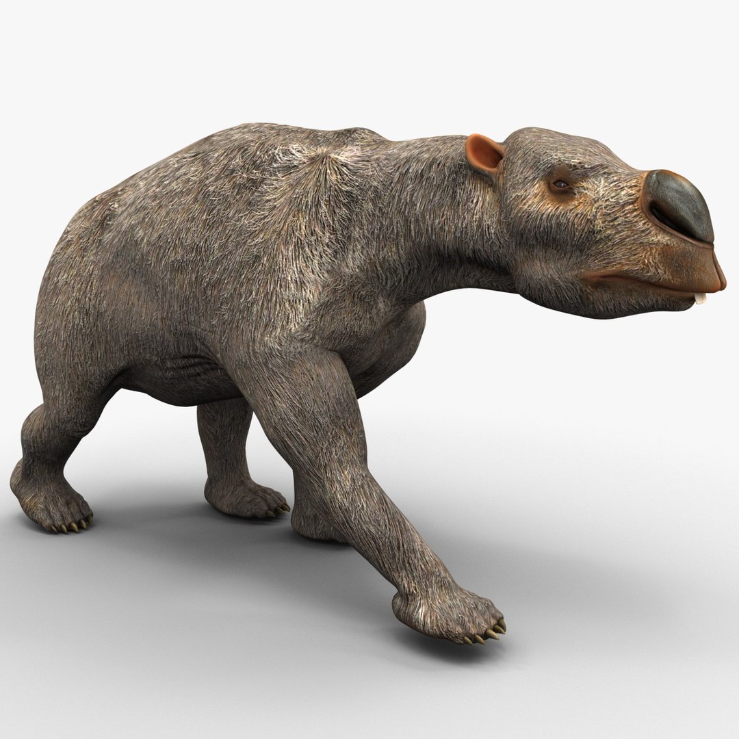 3ds Max Diprotodon Rigged