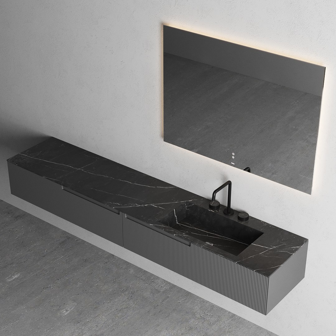 Synergy Vanity Unit Mirror 3D Model - TurboSquid 1622202