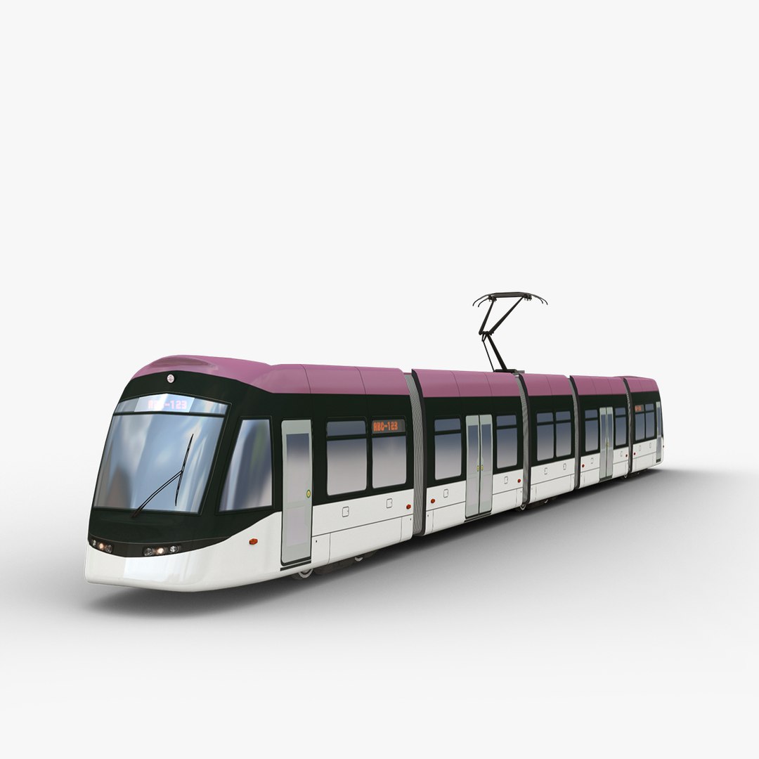 Low Poly Tram 15 model - TurboSquid 1891325