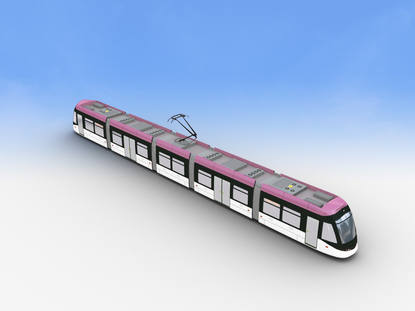 Low Poly Tram 15 Model - TurboSquid 1891325