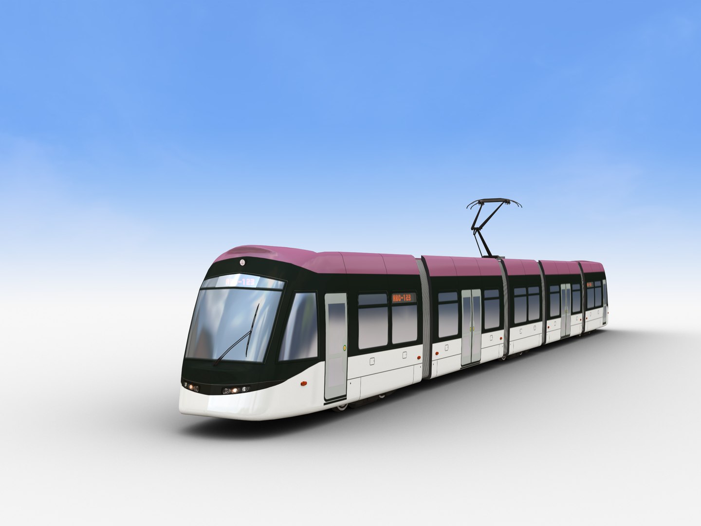 Low Poly Tram 15 Model - TurboSquid 1891325