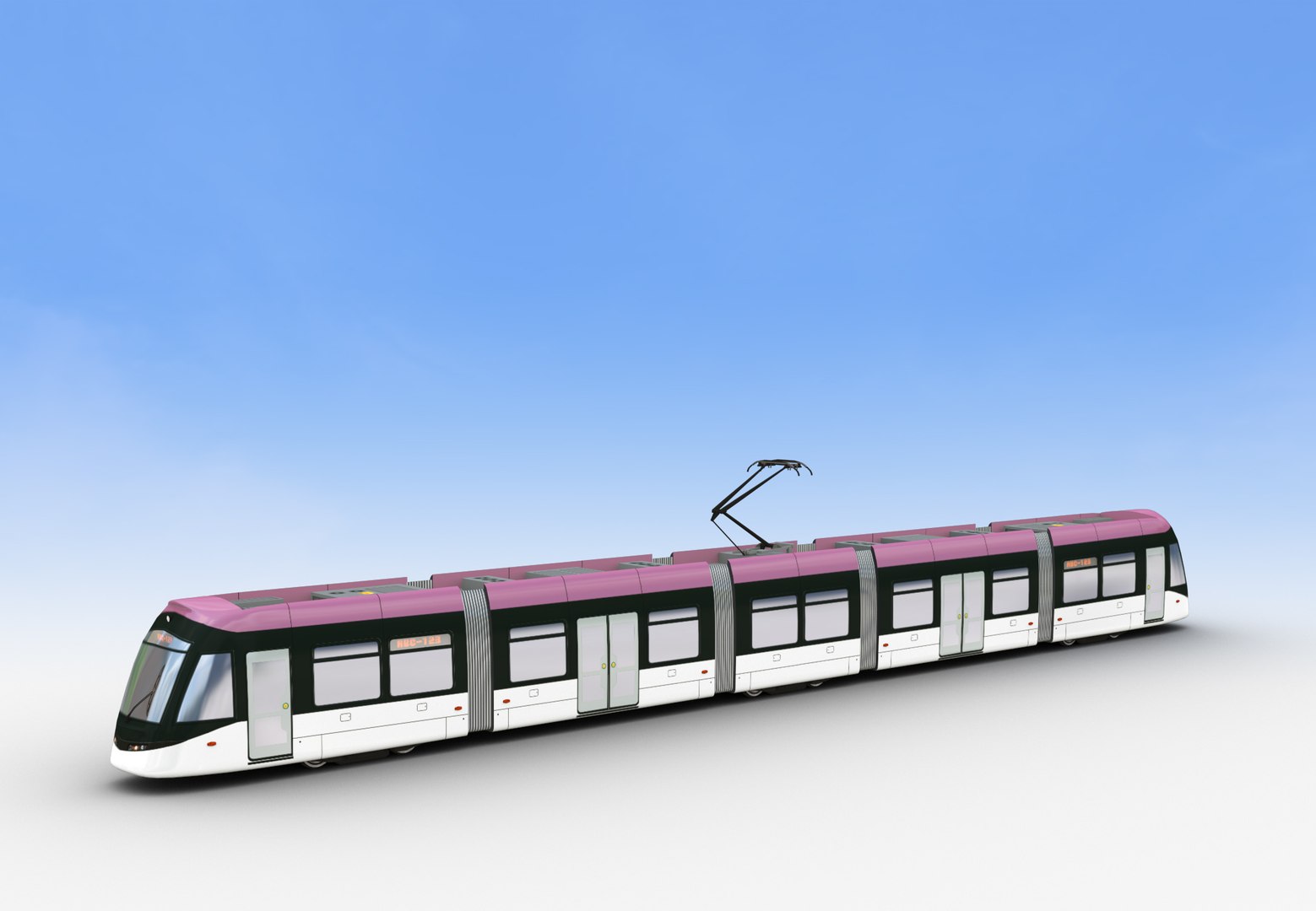 Low Poly Tram 15 Model - TurboSquid 1891325