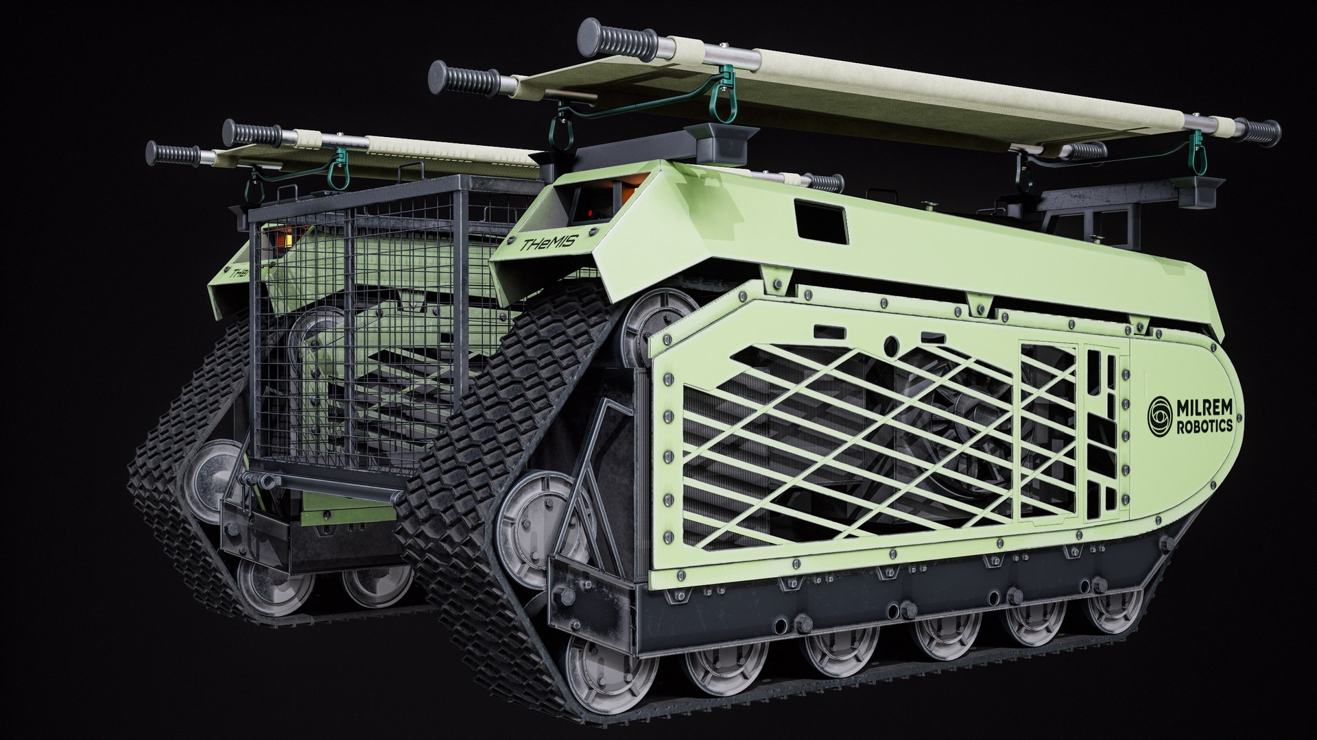 3D THeMIS Cargo CASEVAC Military Robot PBR model - TurboSquid 2148627