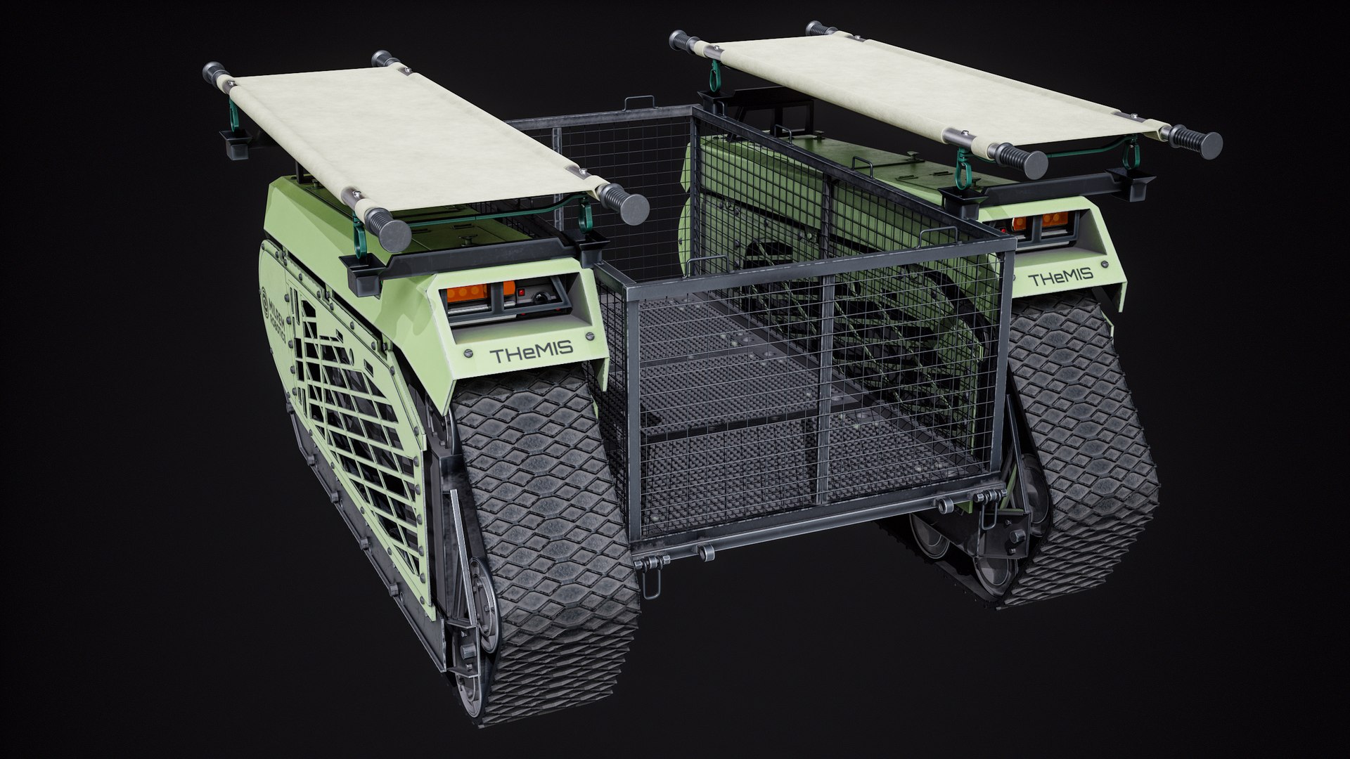 3D THeMIS Cargo CASEVAC Military Robot PBR Model - TurboSquid 2148627