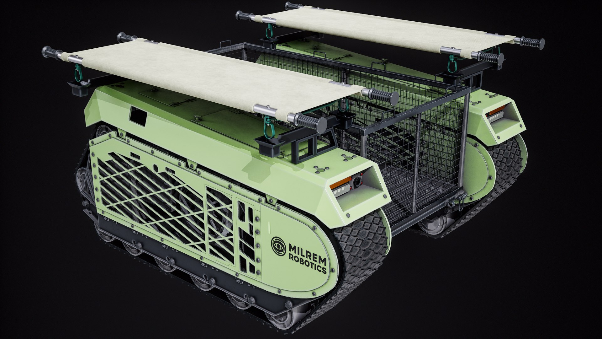 3D THeMIS Cargo CASEVAC Military Robot PBR model - TurboSquid 2148627