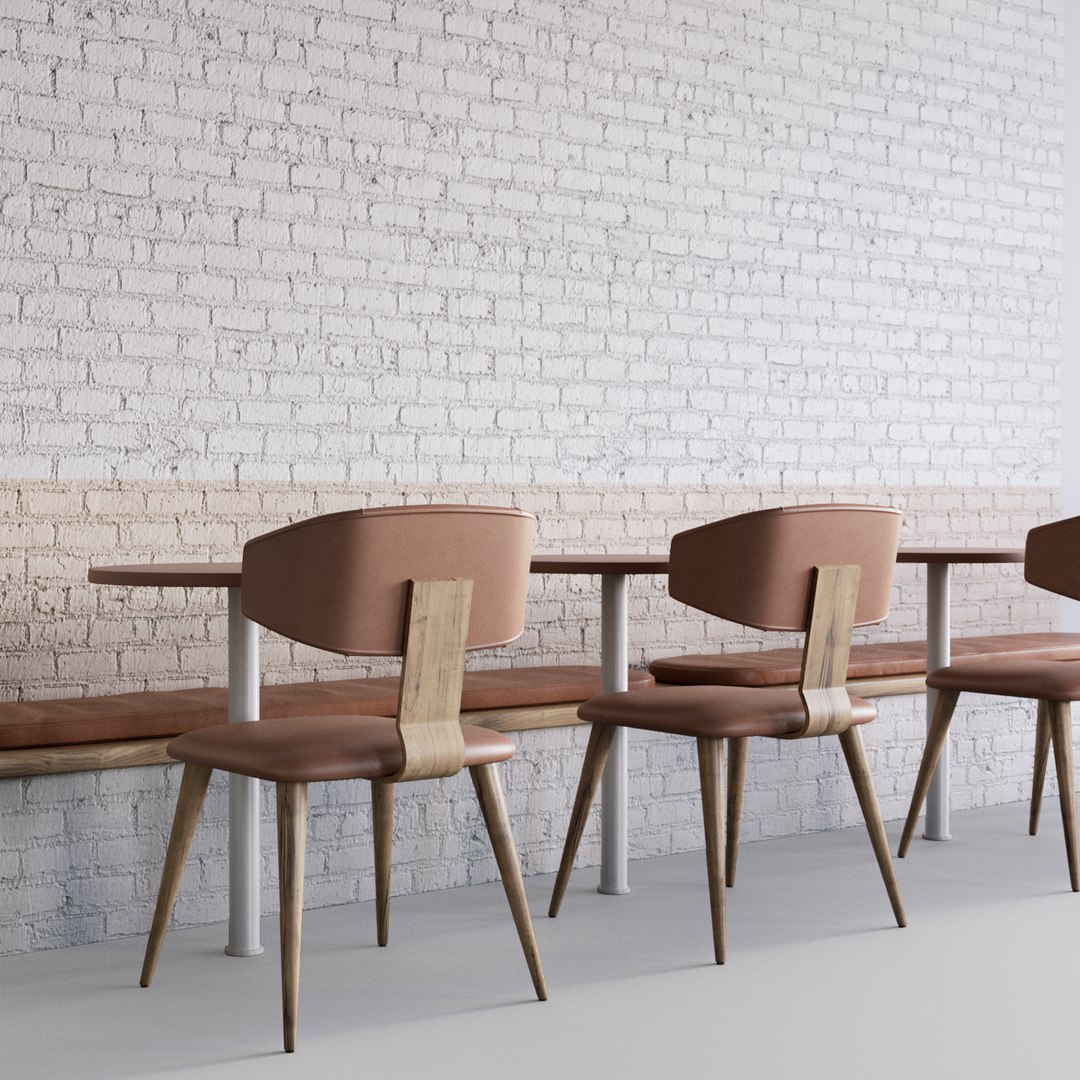 Cafe Seating Area 5 3D Model - TurboSquid 2367811