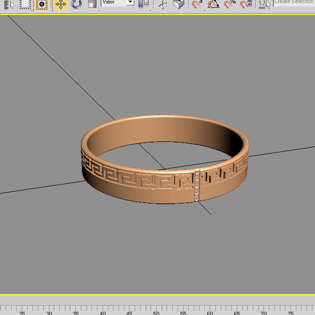 Fashion Gold Ring 3D Model - TurboSquid 2050633
