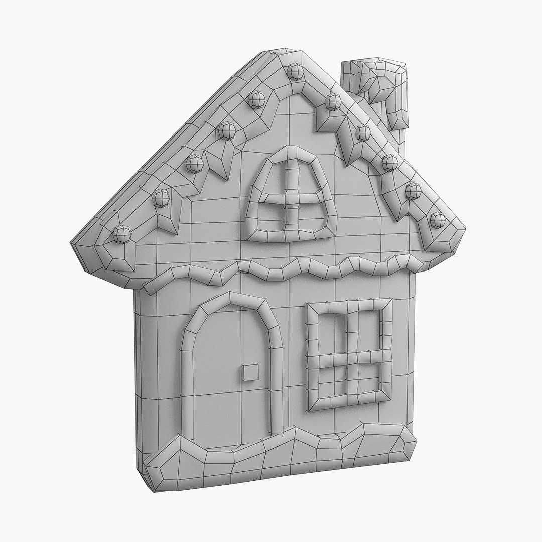 gingerbread cookie ginger 3d model