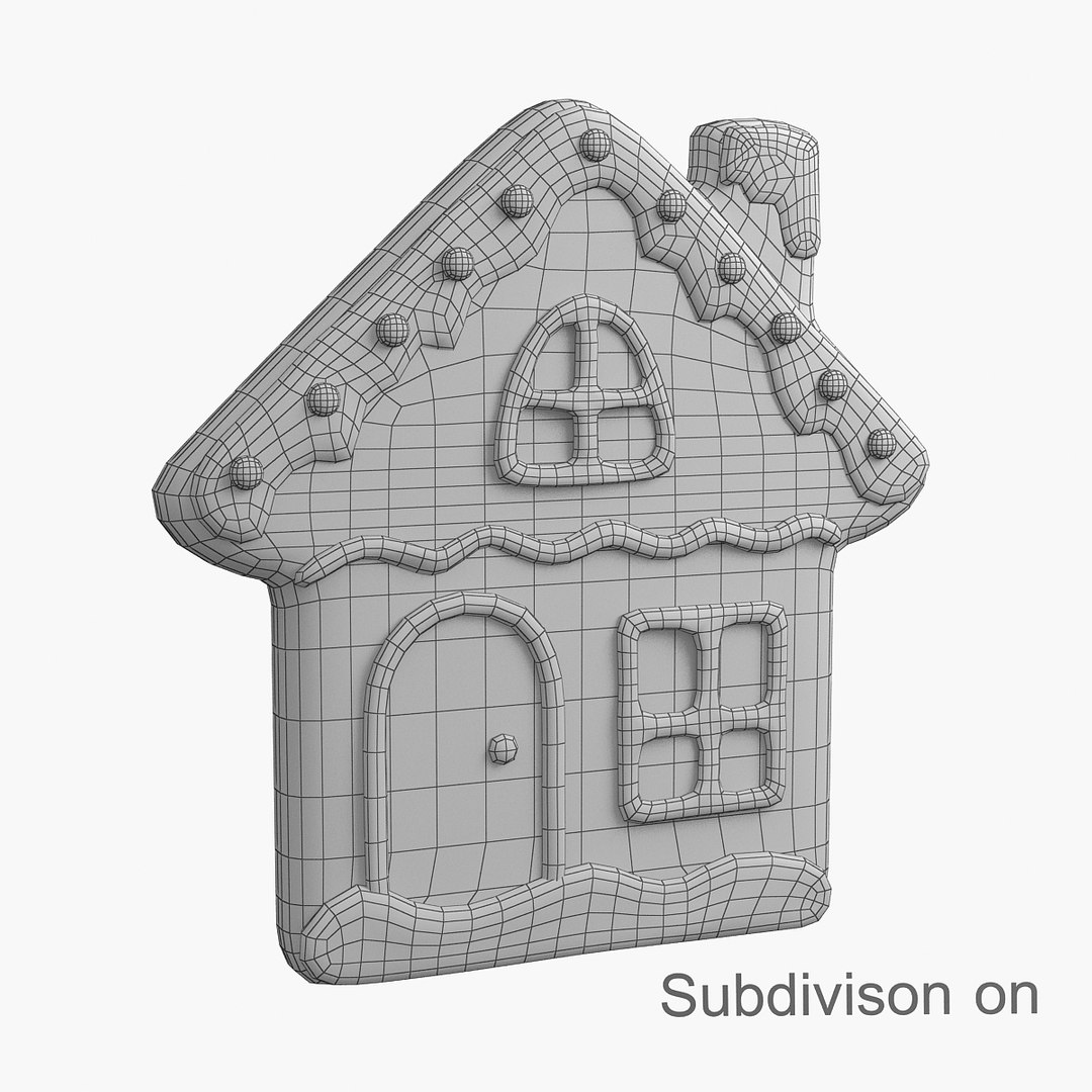 gingerbread cookie ginger 3d model