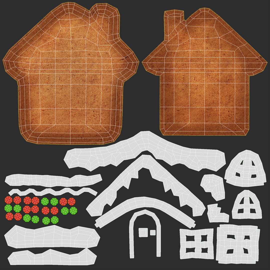 gingerbread cookie ginger 3d model