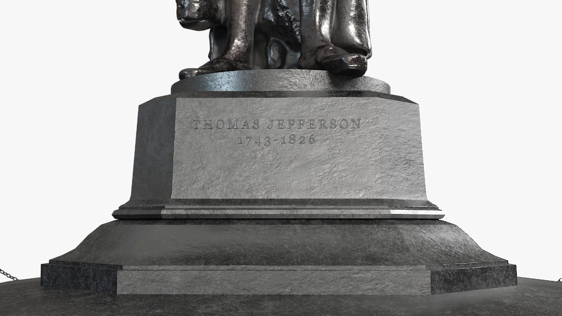 3D Thomas Jefferson Statue - TurboSquid 2277599
