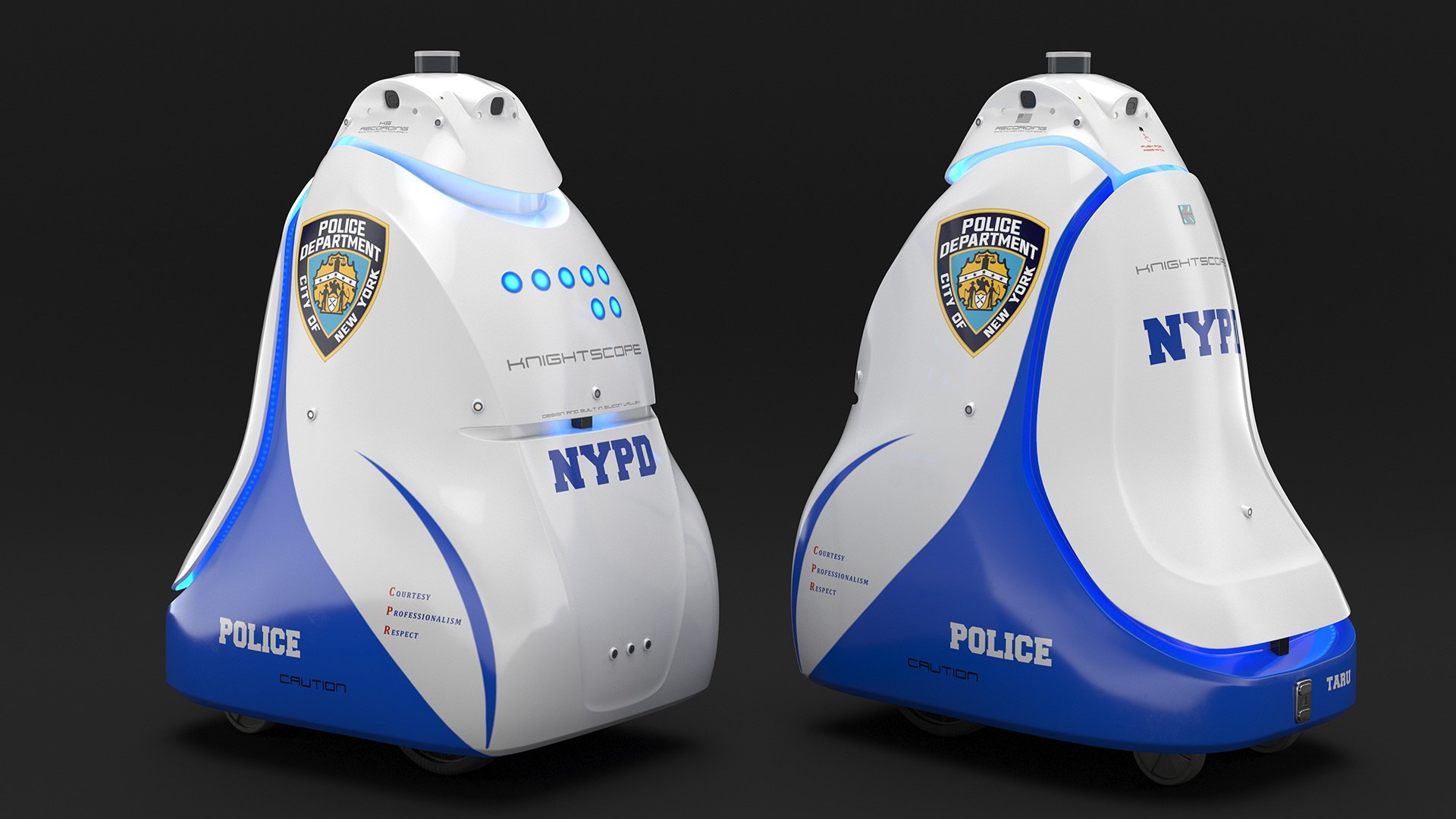 NYPD K5 Autonomous Security Robot Rigged For Maya 3D Model - TurboSquid ...