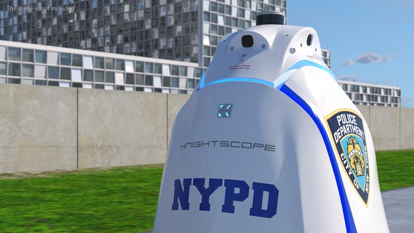 modelo 3d Robot de seguridad autónomo NYPD K5 preparado para Maya ...
