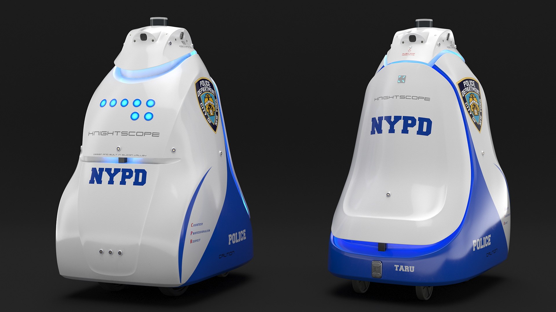 NYPD K5 Autonomous Security Robot Rigged For Maya 3D Model - TurboSquid ...
