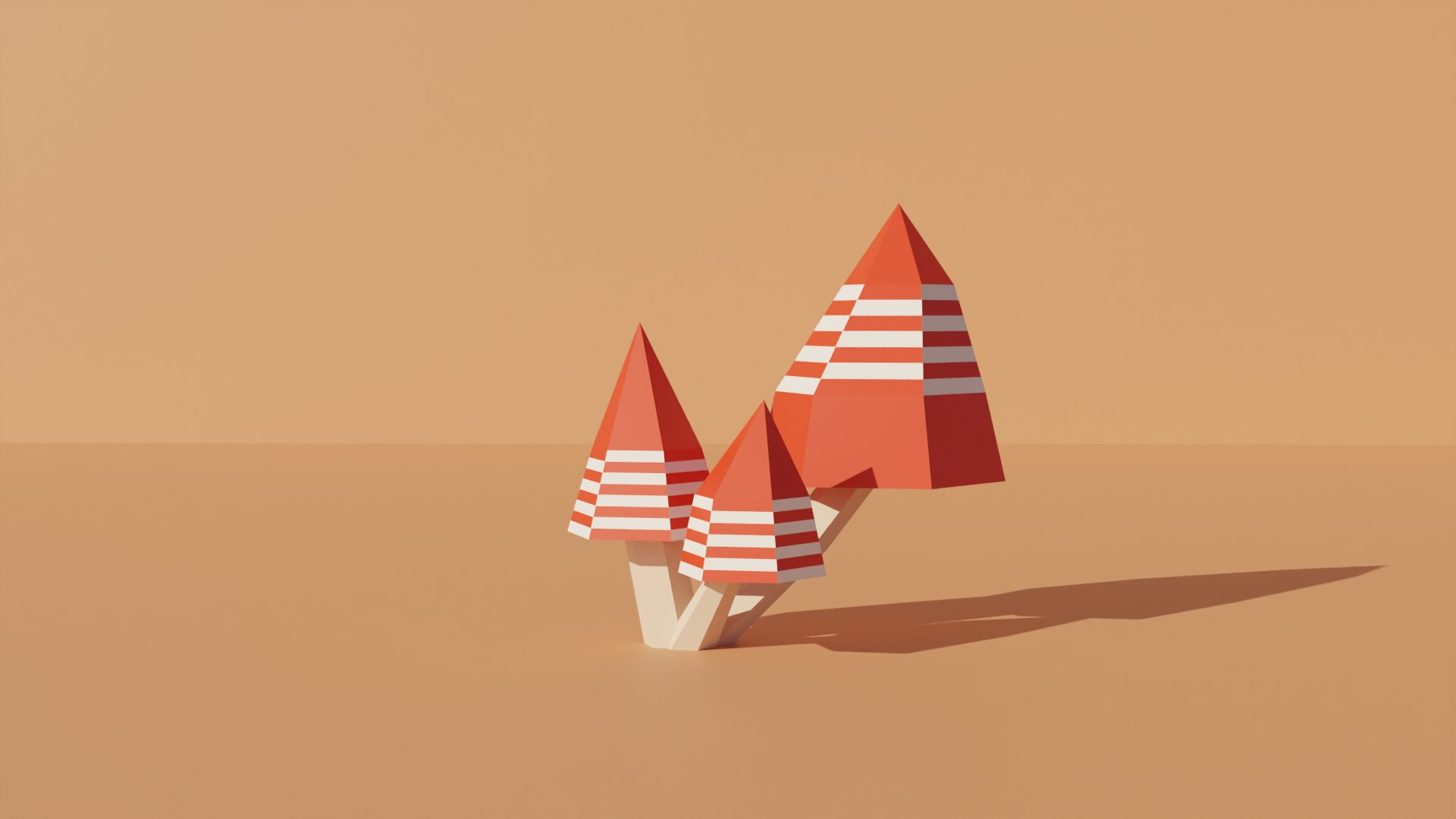 3D Magic Mushrooms For Games 3D - TurboSquid 2175330