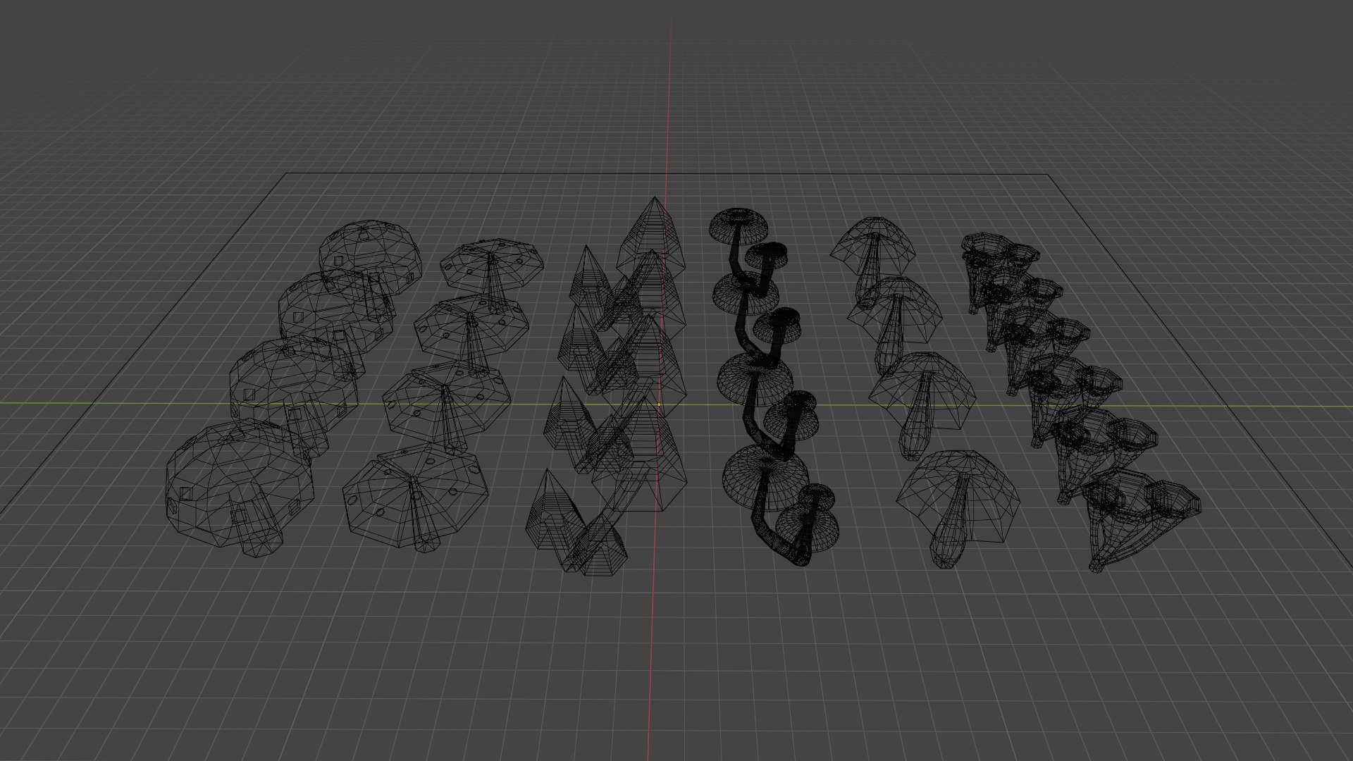 3D Magic Mushrooms For Games 3D - TurboSquid 2175330