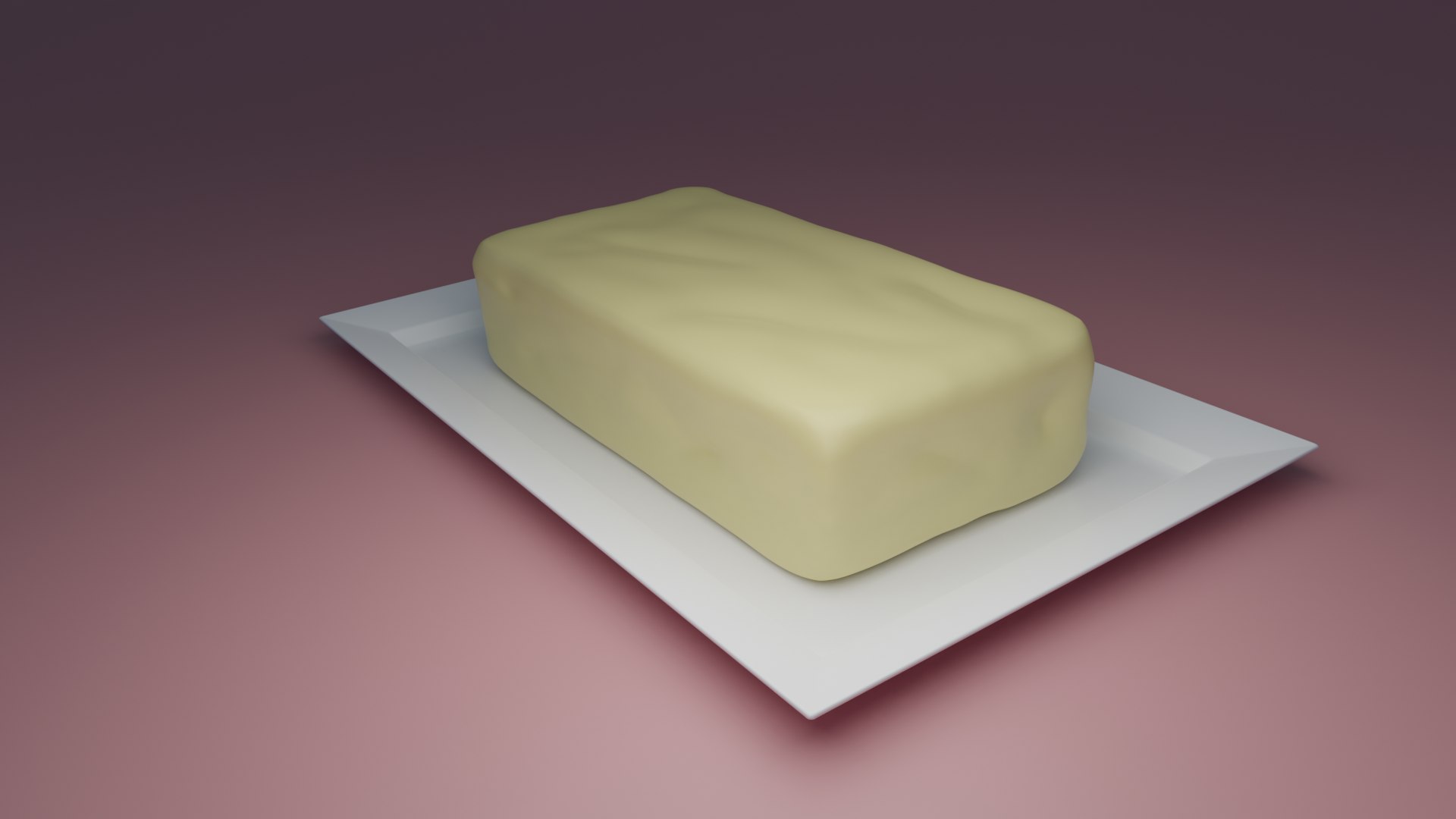 3D model Butter on a plate - TurboSquid 1783157