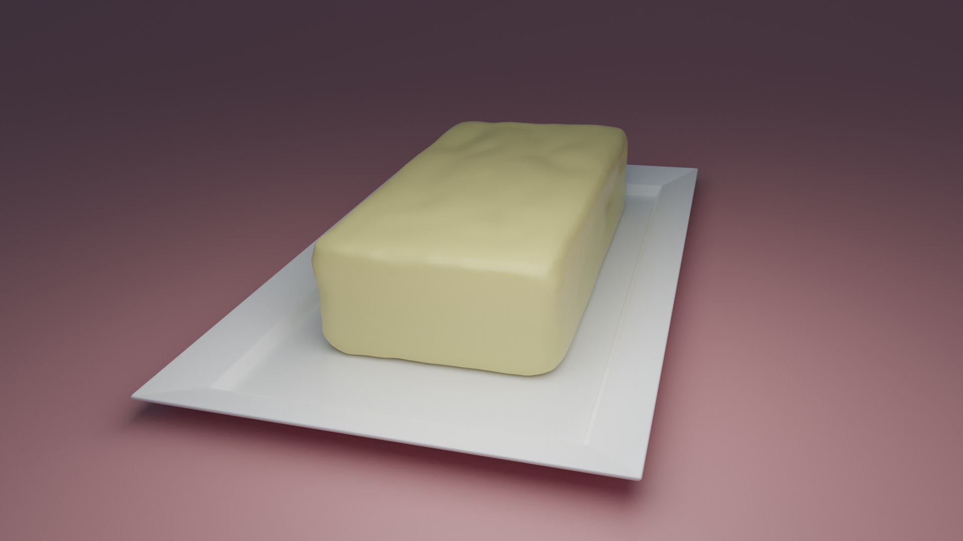 3D model Butter on a plate - TurboSquid 1783157