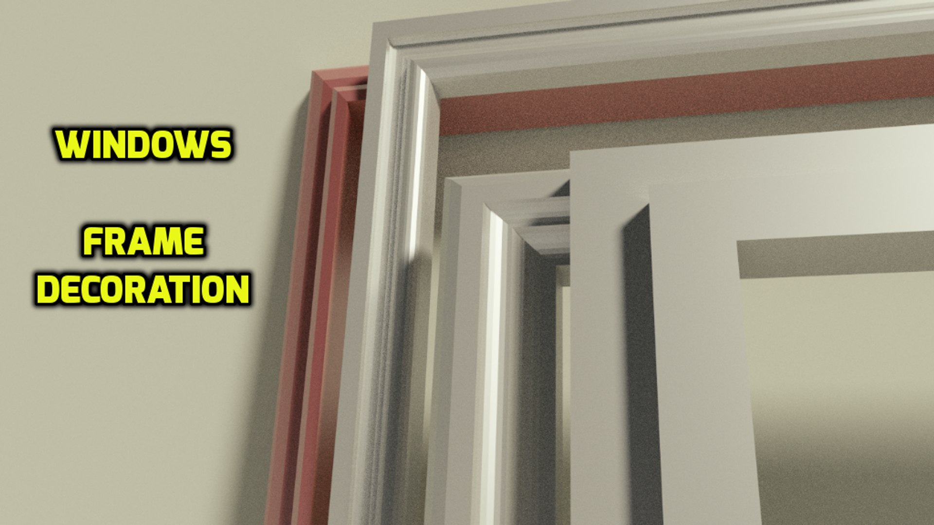 Windows Frame Decor 3D - TurboSquid 1215745