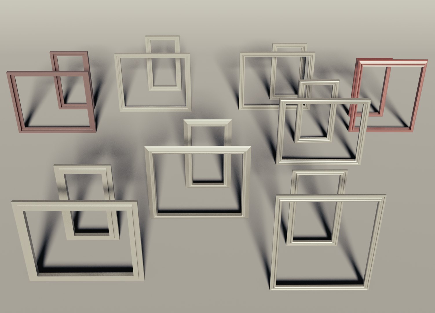 Windows Frame Decor 3D - TurboSquid 1215745