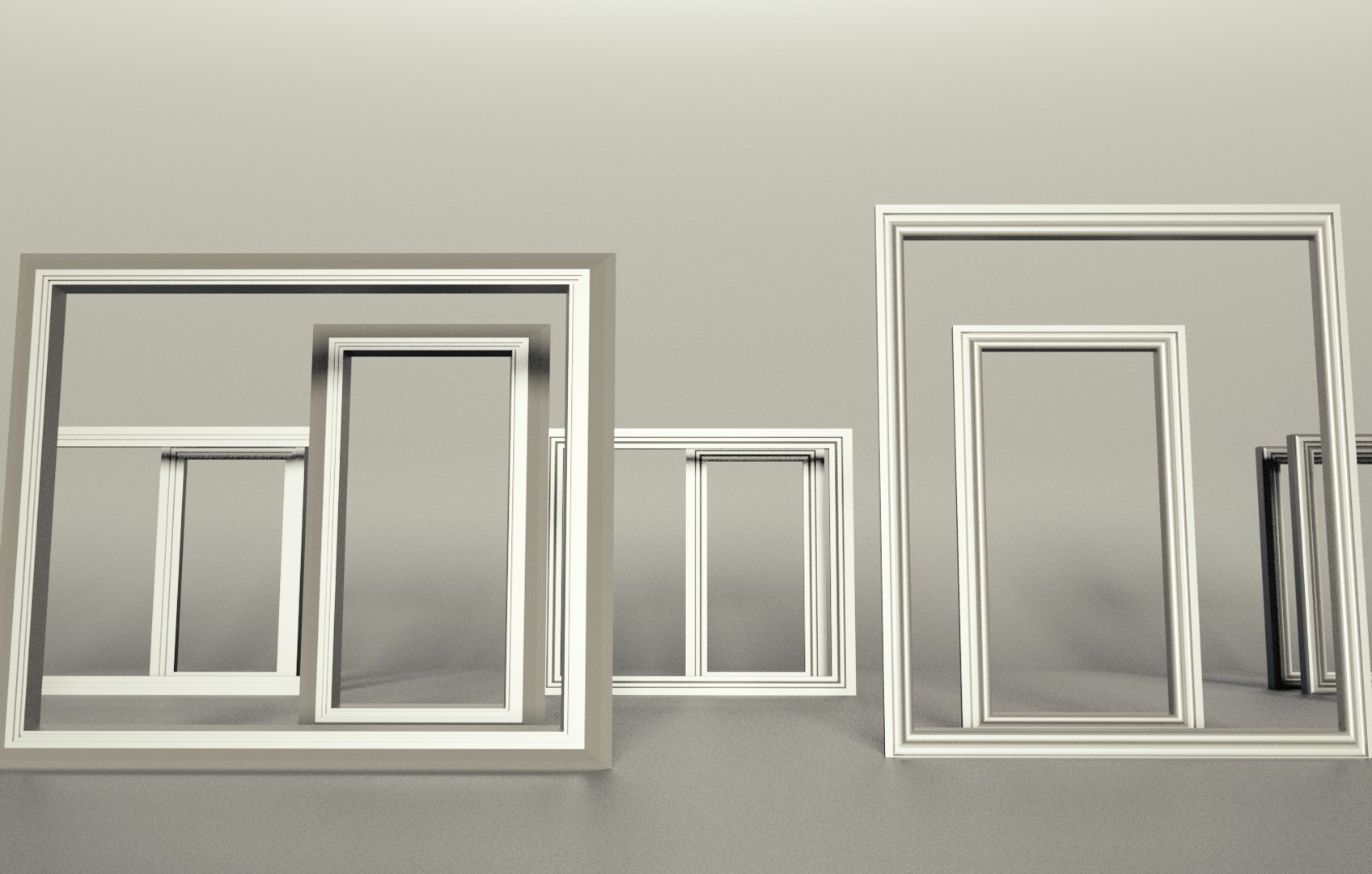 Windows Frame Decor 3D - TurboSquid 1215745