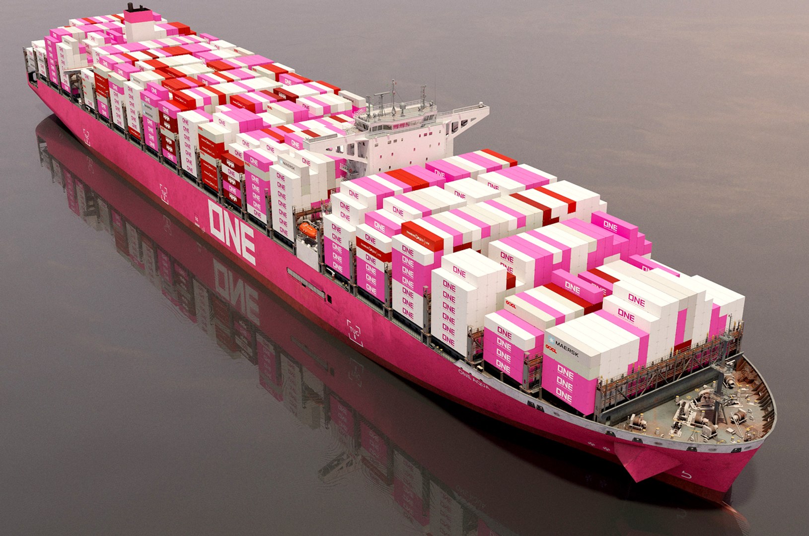 ONE Container Ship 3D Model - TurboSquid 1993742