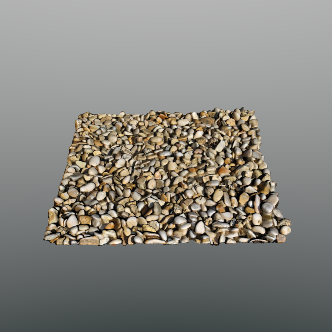 3d Model Scan Coarse Gravel